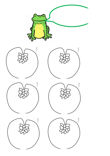 Partition a number in different ways frogs and lily pads worksheet ...