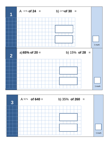 Arithmetic Percentages Year 5 or 6 | Teaching Resources