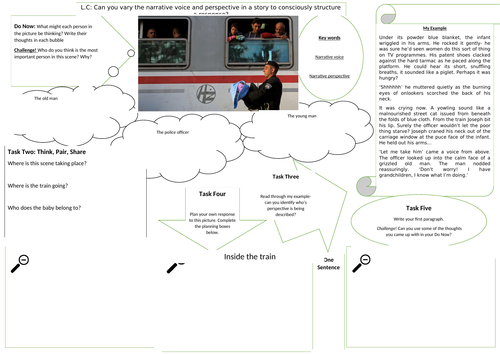 AQA English Language Section B Writing Plan Mat | Teaching Resources