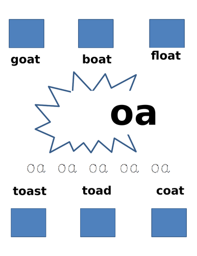 Phase 3'oa' read and match activity | Teaching Resources