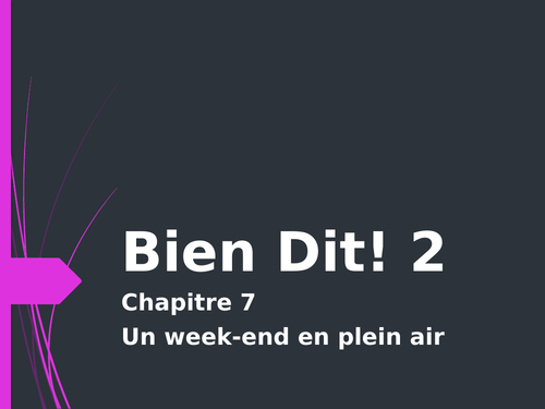 Bien Dit 2 Chapitre 7 Vocabulaire PowerPoint | Teaching Resources