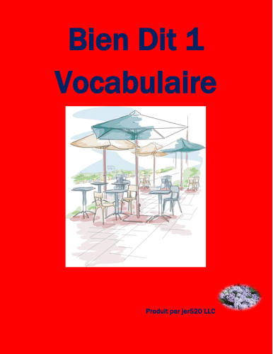 Bien Dit 1 Chapitre 7 Vocabulaire List and Quizzes | Teaching Resources