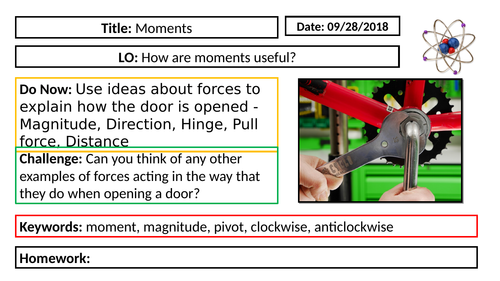 AQA GCSE Physics New Specification - P5 Moments | Teaching Resources AQA GCSE Physics New Specification - P5 Moments | Teaching Resources