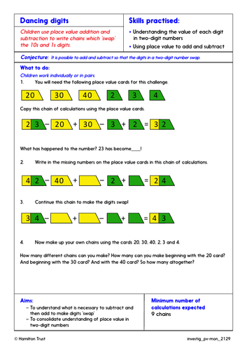 Nrich Place Value Problem Solving Ks2
