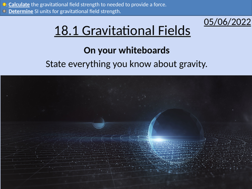 OCR A Level Physics: Gravitational Fields | Teaching Resources