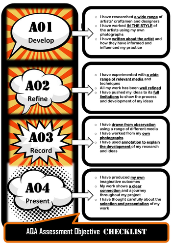 GCSE Art - Assessment Objective Checklist | Teaching Resources GCSE Art - Assessment Objective Checklist | Teaching Resources