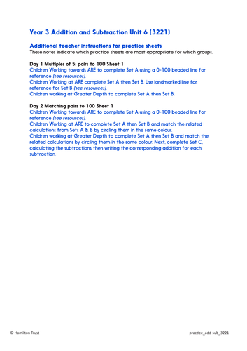 Practice Worksheets: Mental calculation – complements to 100 (Year 3 ... Practice Worksheets: Mental calculation – complements to 100 (Year 3 ...