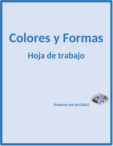 Colores y Formas (Colors and Shapes in Spanish) Worksheet | Teaching ...