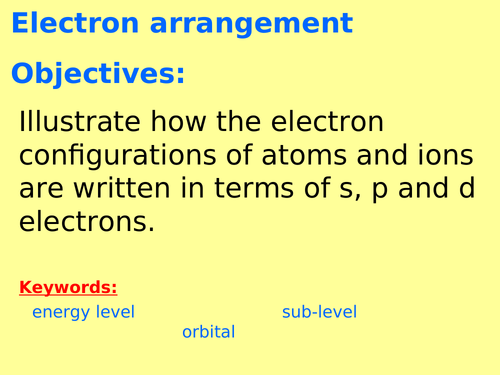 AQA A level Chemistry - Electron configuration and ionisation energies ... AQA A level Chemistry - Electron configuration and ionisation energies ...