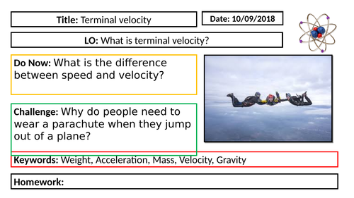 AQA GCSE Physics New Specification - P5 Terminal velocity | Teaching ... AQA GCSE Physics New Specification - P5 Terminal velocity | Teaching ...
