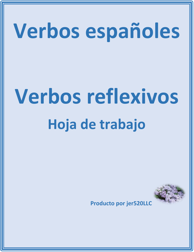 Verbos reflexivos (Spanish Reflexive Verbs) Worksheet 1 | Teaching ...