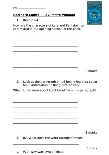 Reading Comprehension - Northern Lights | Teaching Resources