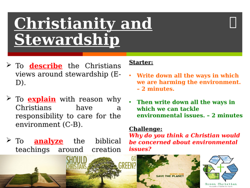 Christianity and the environment | Teaching Resources