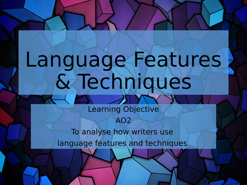 AQA English Language Paper 1 Question 2 Language features and ...