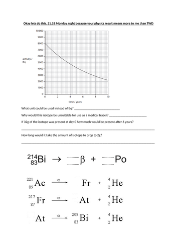 AQA Physics Radioactivity | Teaching Resources