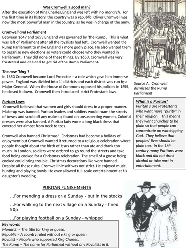 Oliver Cromwell | Teaching Resources