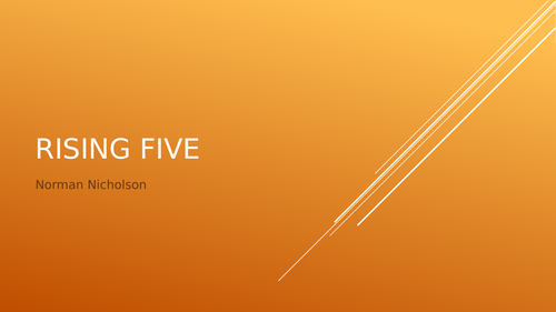 Rising Five | Teaching Resources