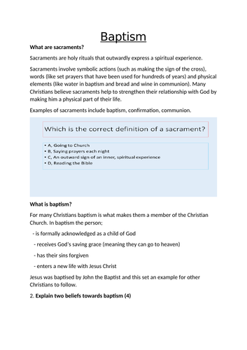 christian-practices-baptism-teaching-resources