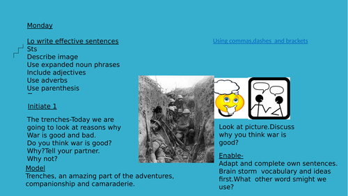 Week 2 of 4 War Horse | Teaching Resources