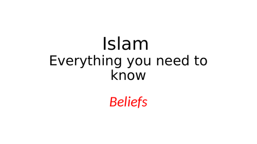 AQA GCSE Islam Beliefs and Practices | Teaching Resources AQA GCSE Islam Beliefs and Practices | Teaching Resources