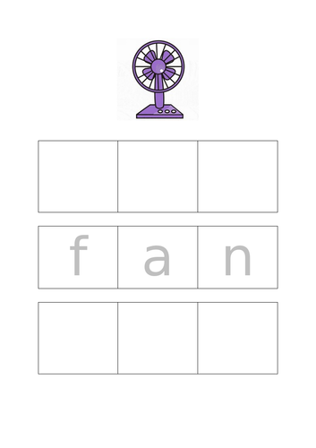 CVC sort-trace-write set2. Printed writing (SEN/TEACCH) | Teaching ...