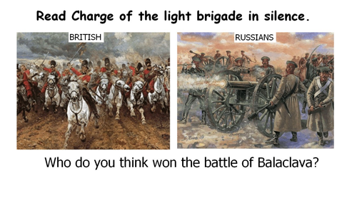 Charge of the Light Brigade lesson, annotations, worksheets | Teaching ...