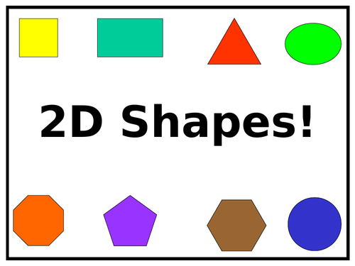 2D Shapes - Slide Show! by Lresources4teachers | Teaching Resources