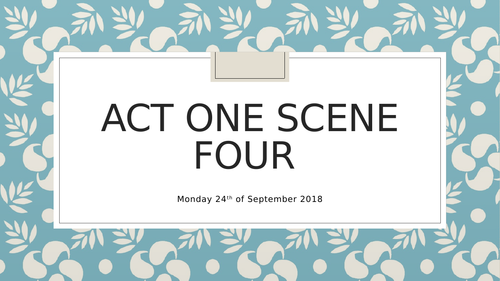 Romeo and Juliet Act 1 Scene 4 (Queen Mab Speech) & Act 1 Scene 5 ...