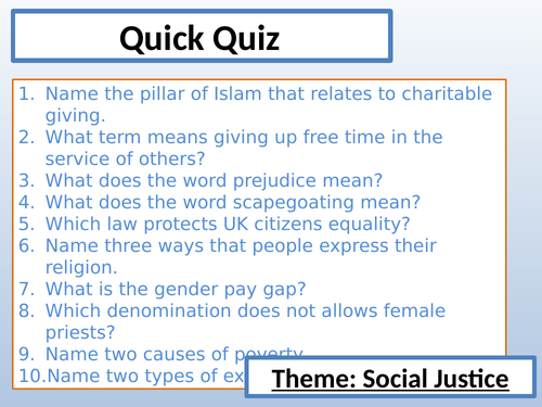 AQA RE - Exploitation of the Poor Lesson - Social Justice Unit ...