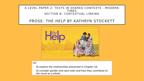 A Level English Literature - "The Help" by Kathryn Stockett | Teaching ...