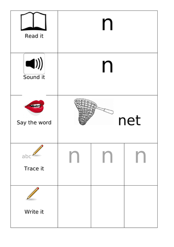Alphabet-word task. Set2. Joined. (SEN/TEACCH) | Teaching Resources
