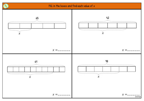Introduction To Fractions Of Amounts Bar Modelling 4 Questions