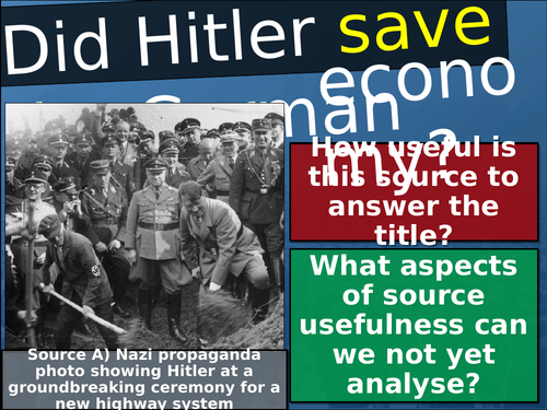Hitler and the economy | Teaching Resources