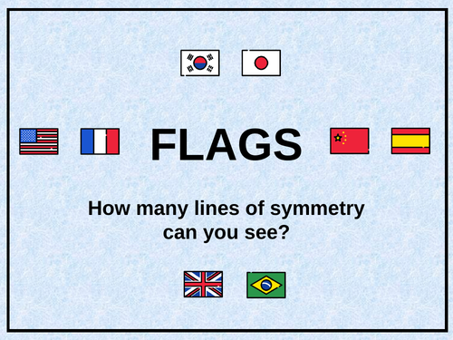 Flag Symmetry PowerPoint | Teaching Resources