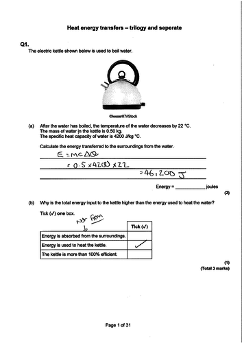 GCSE Physics Revision - Heat energy transfers | Teaching Resources GCSE Physics Revision - Heat energy transfers | Teaching Resources