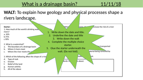 What is a drainage basin? | Teaching Resources