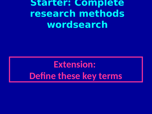 New Spec Psychology Aqa Gcse Research Methods 2018 Teaching Resources