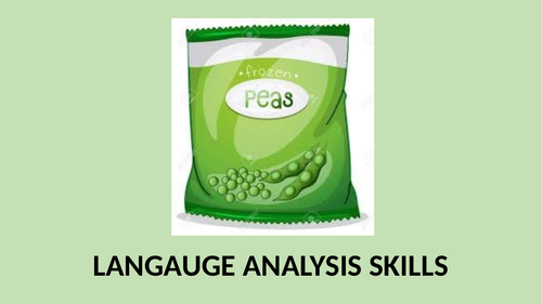 Language Analysis Skills (PEA) | Teaching Resources