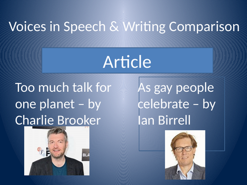 A Level English Lang & Lit Comparison Article Comparison Charlie ...