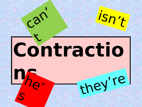 Contractions - PowerPoint | Teaching Resources