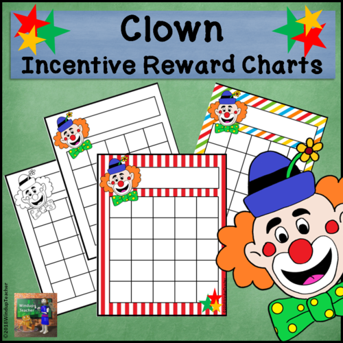 Clown Incentive Sticker Reward Charts | Teaching Resources