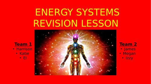 OCR A Level PE- Energy Systems Revision Lesson | Teaching Resources OCR A Level PE- Energy Systems Revision Lesson | Teaching Resources