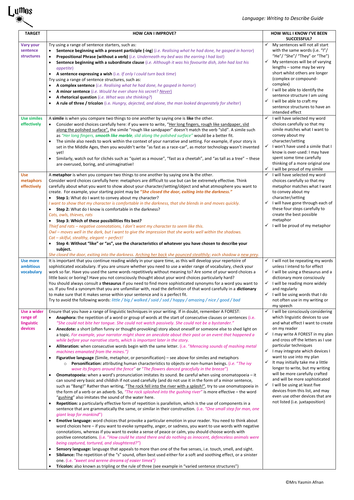 Writing to Describe or Narrate - Writing Mat | Teaching Resources