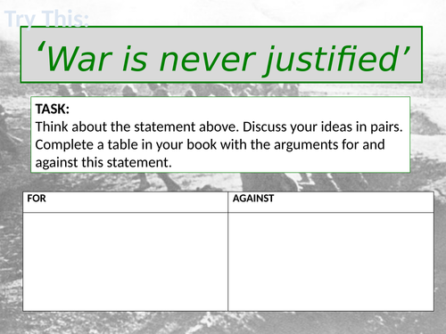 KS3 War and Conflict Complete Scheme of Work/ Learning- Poetry, Prose ...
