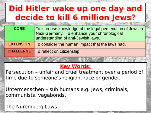 The Nuremberg Laws | Teaching Resources