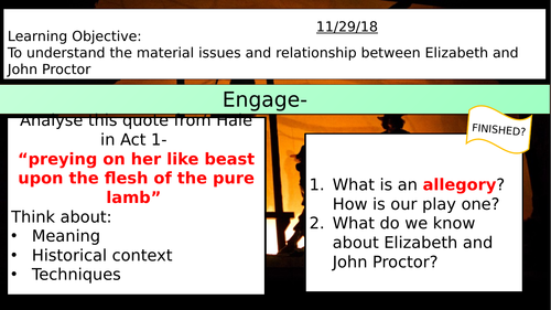 The Crucible Act 2 | Teaching Resources