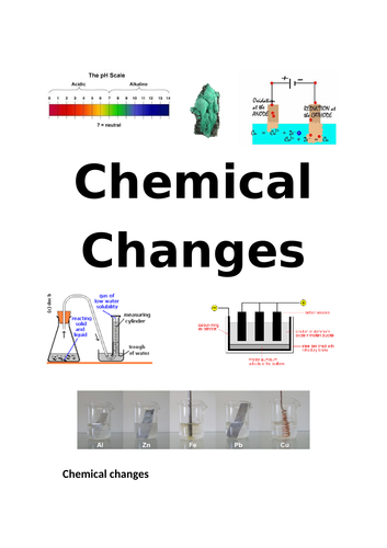 Chemical Changes revision for GCSE Chemistry | Teaching Resources