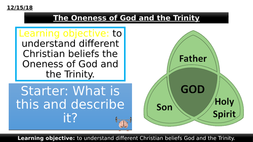 1.1.3 - The Oneness of God and the Trinity | Teaching Resources