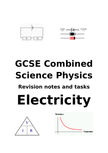 Electricity topic revision for GCSE Combined Science | Teaching Resources