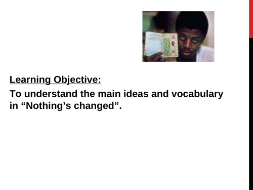 Nothing's changed ppt with visuals | Teaching Resources